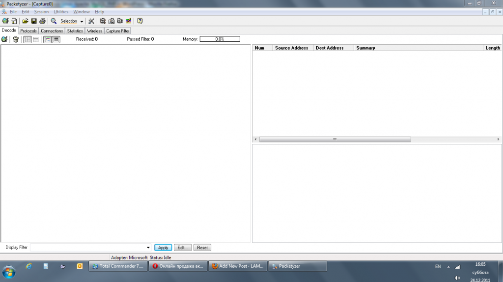 Capturing Non Browser Traffic Under Windows | Lampdocs.com